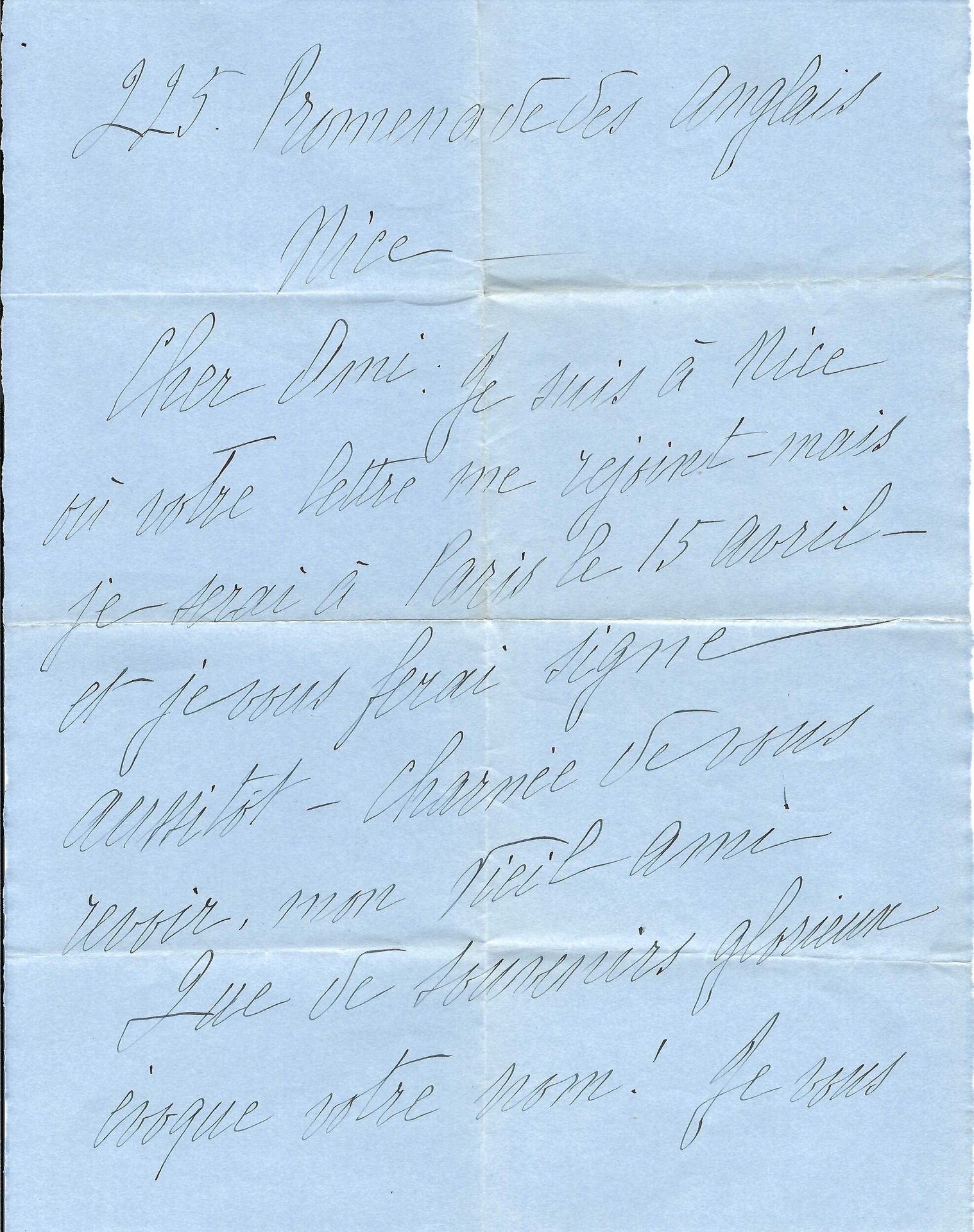 CALVE Emma (1858-1942) LAS from French singer (soprano) Emma Calvé ...