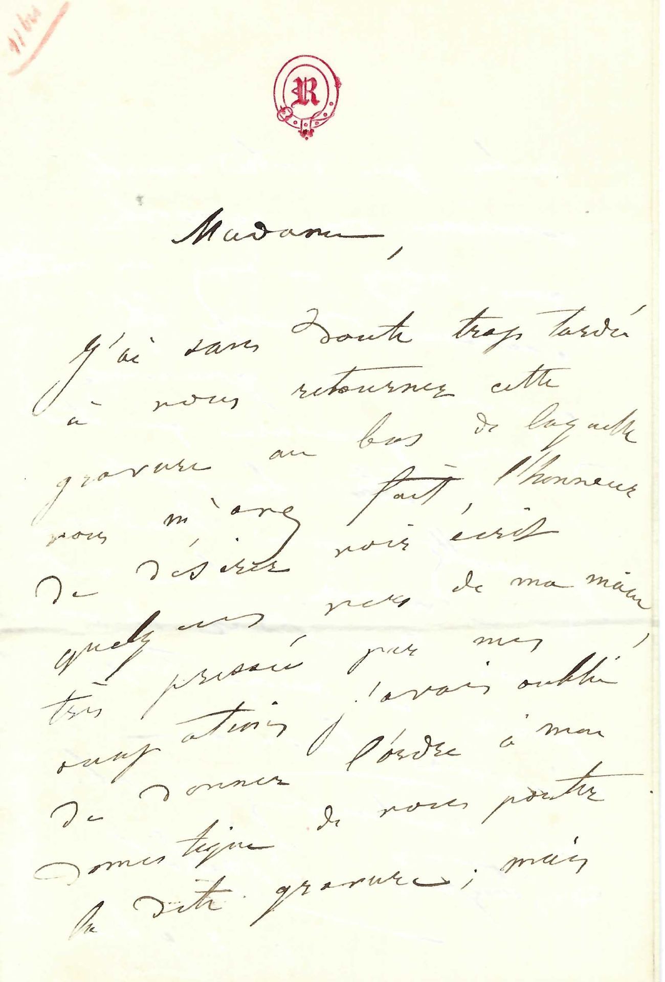 RACHEL (FELIX Rachel) (1821-1858) LAS from the dramatic actress ...