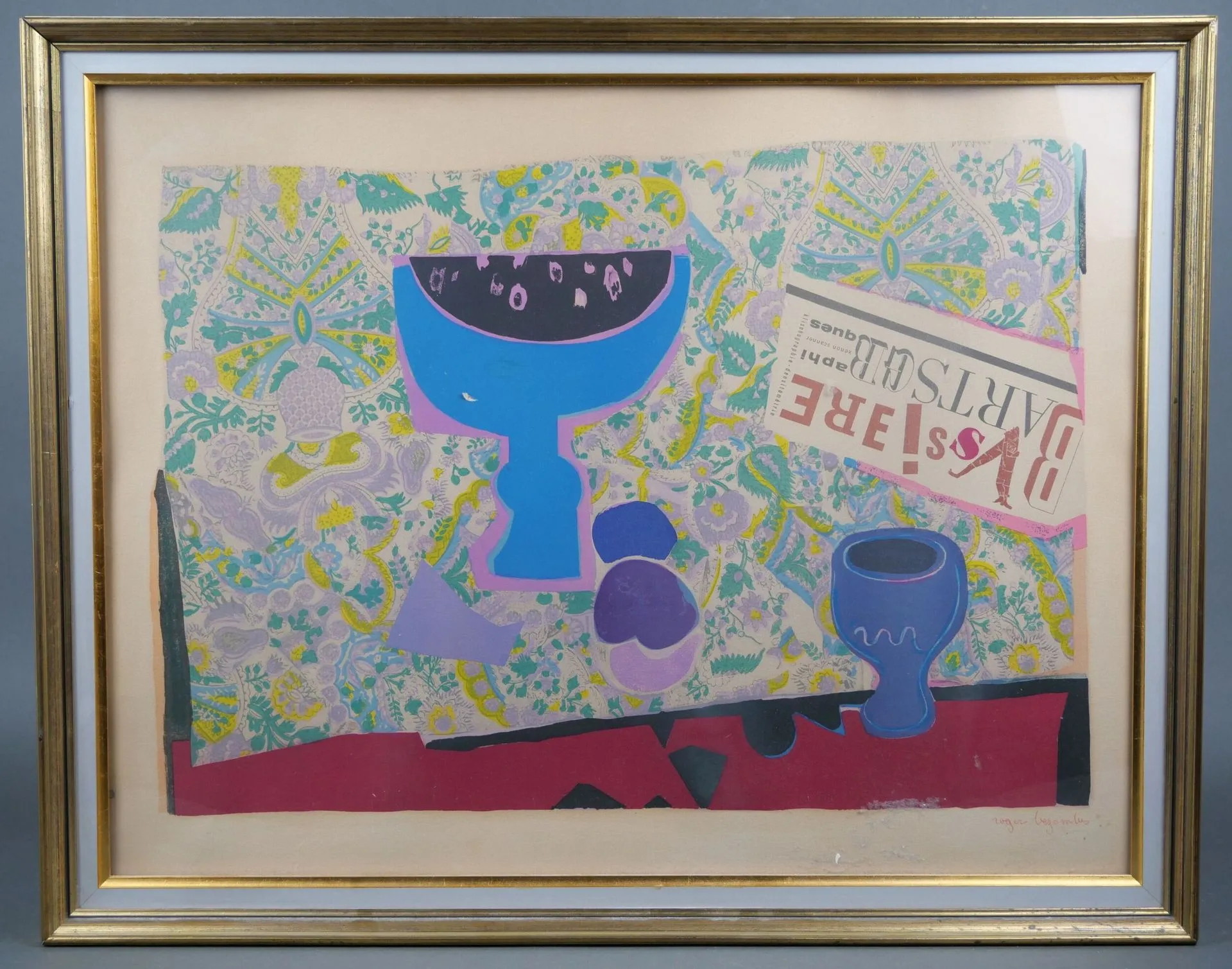 OIDENTIFIERAD KONSTNÄR. Parismotiv, olja på duk, otydligt signerad ...