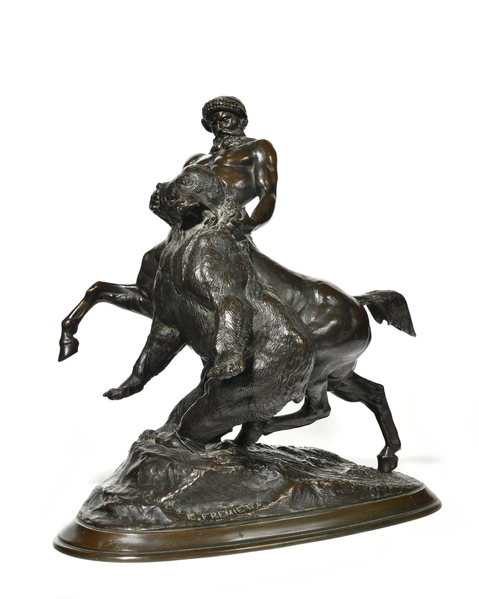 Emmanuel Frémiet (1824-1910)Centaur and bear, first... | Bronzes: bids ...