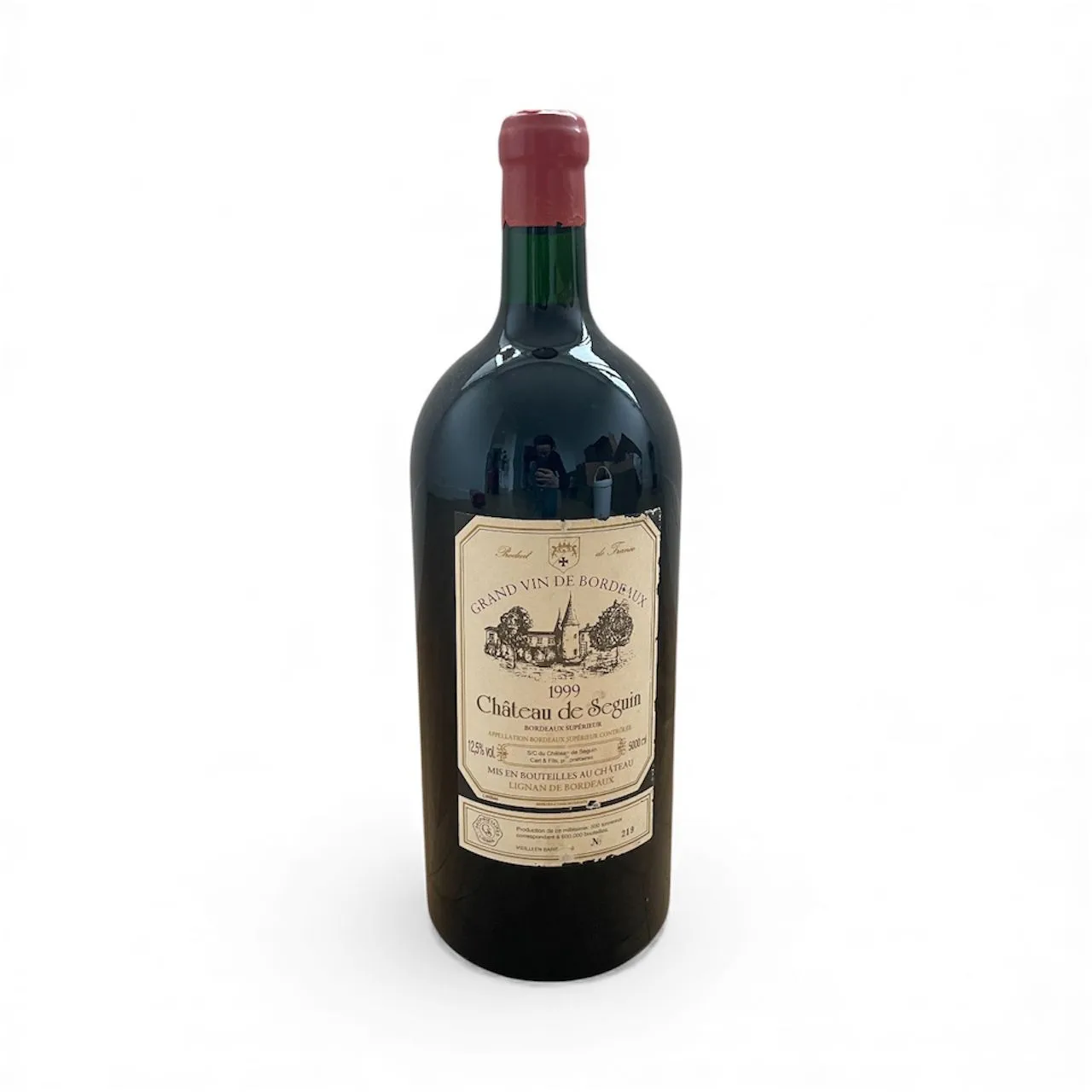1 bottle (500ml) CHÂTEAU DE SEGUIN 1999 Bordeaux (Level good, label ...