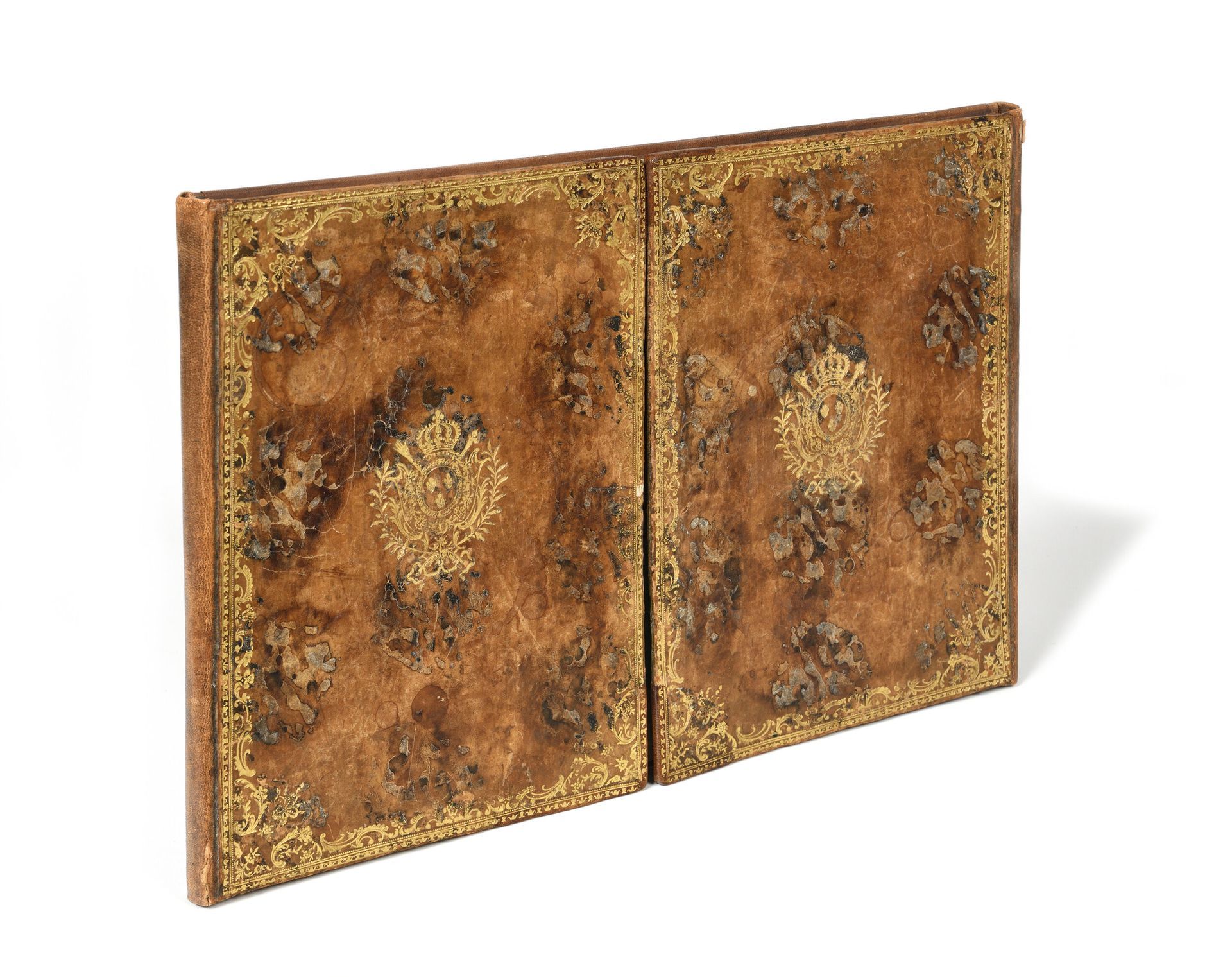 Elegant desk blotter in leather and reu... | Books & manuscripts: bids ...