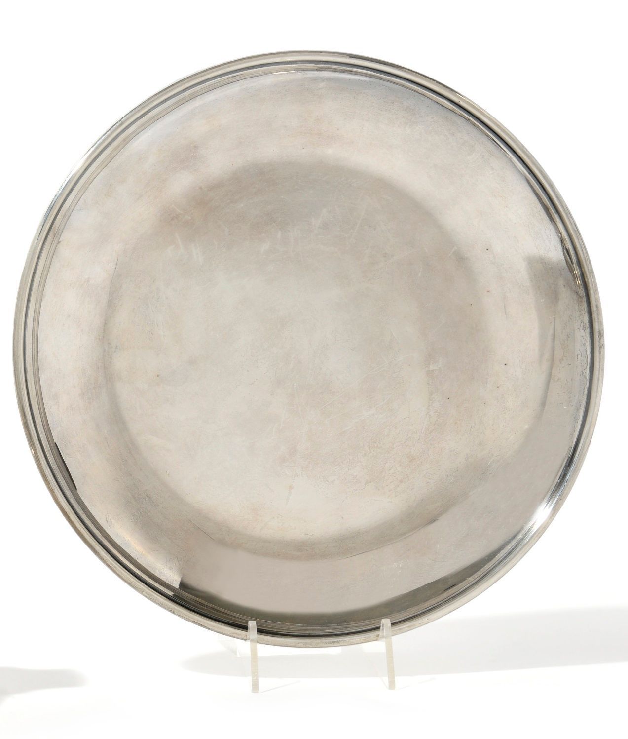 PUIFORCAT Circular silver dish, plain bod... | Plates and Dishes: bids ...