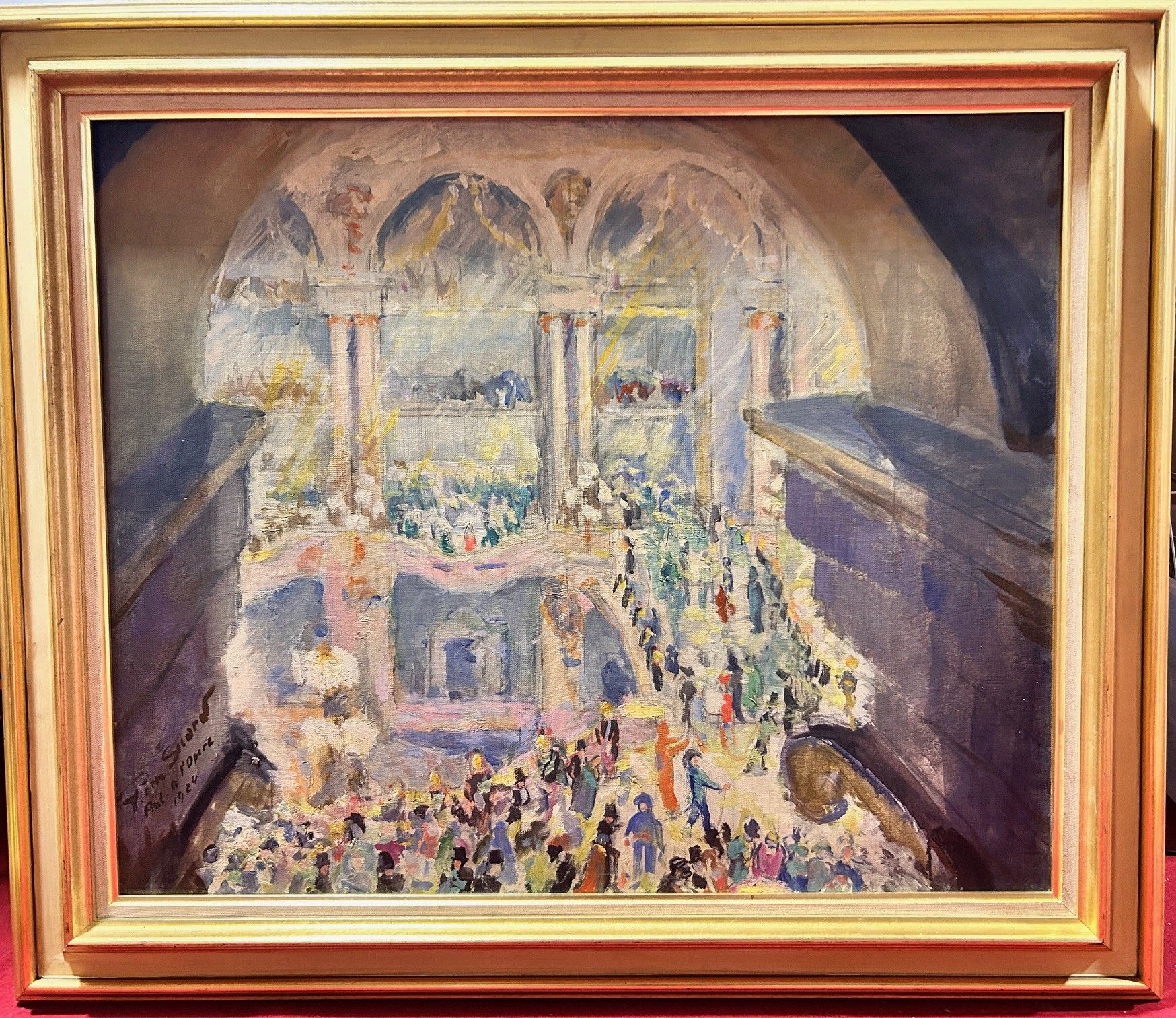 Pierre SICARD (1900-1980) Masked ball at the opera Oil on canvas Signed ...