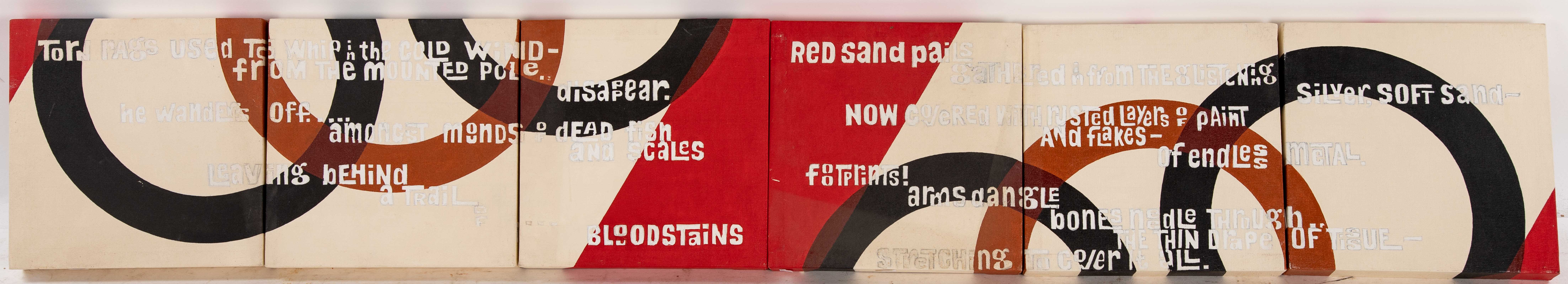 20th Century. Text-Based Polyptych, oil | Barnebys