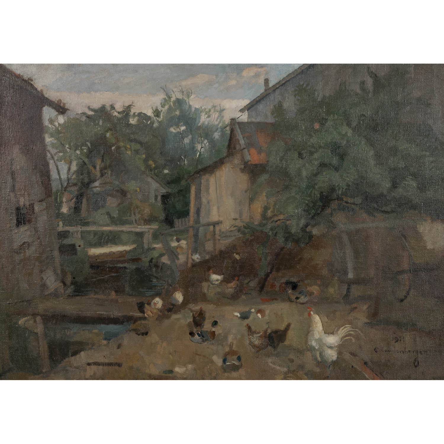 LANDENBERGER, CHRISTIAN (1862-1927), 'Bei der Mühle', 1921 | Barnebys