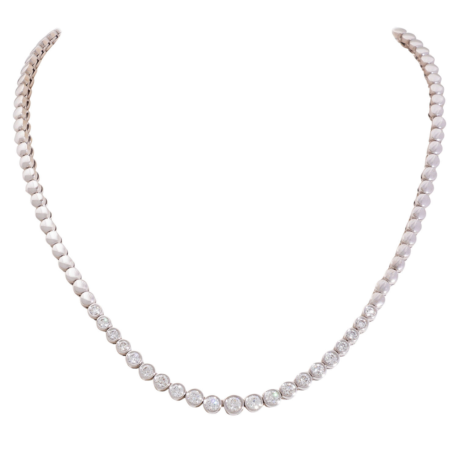 WEMPE BY KIM Collier 'Moonriver' mit Brillanten zus. ca. 3 ct | Barnebys