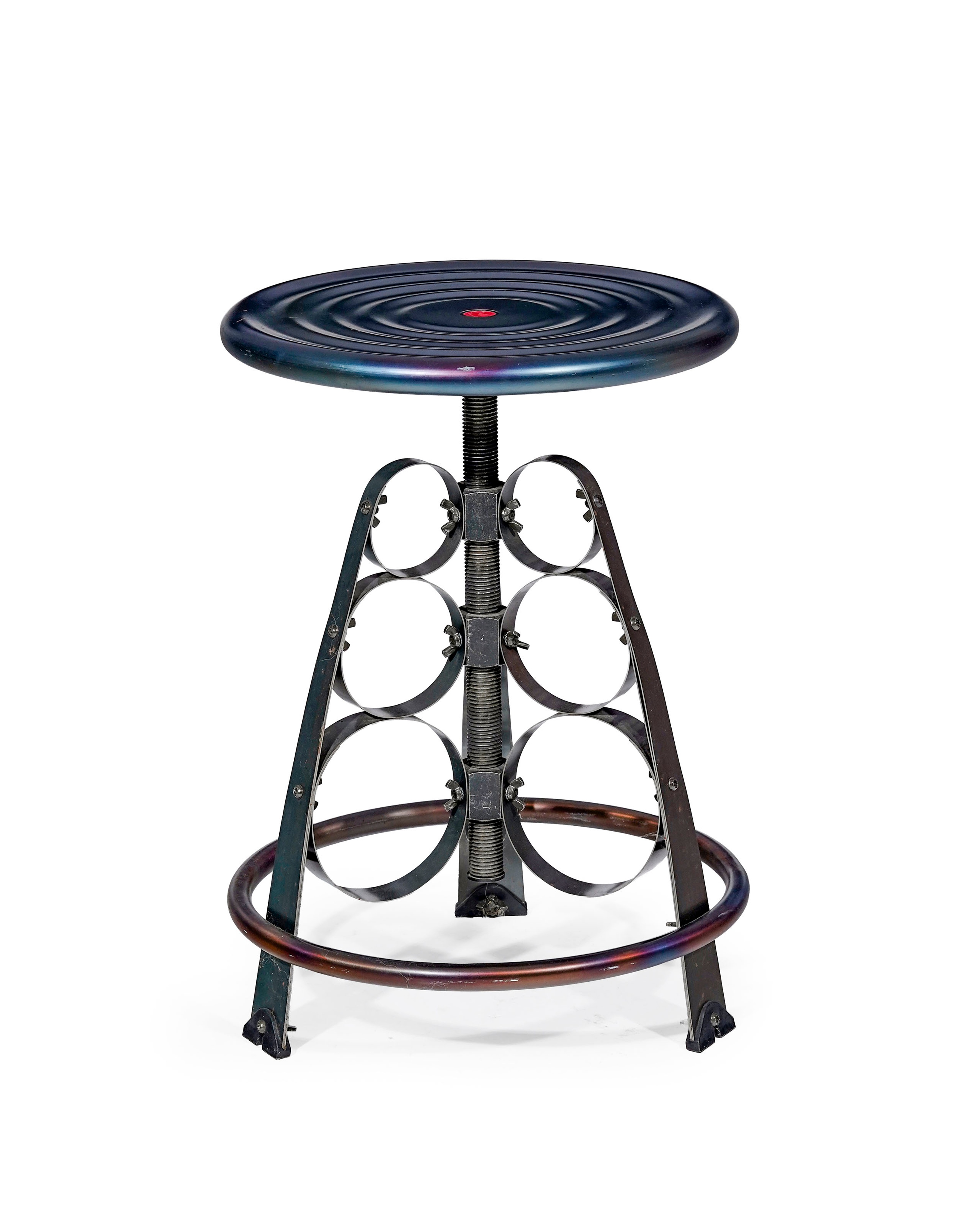 Tabouret 3 Nuns par Ron Arad (né en 1951), édition Moroso, en métal ...