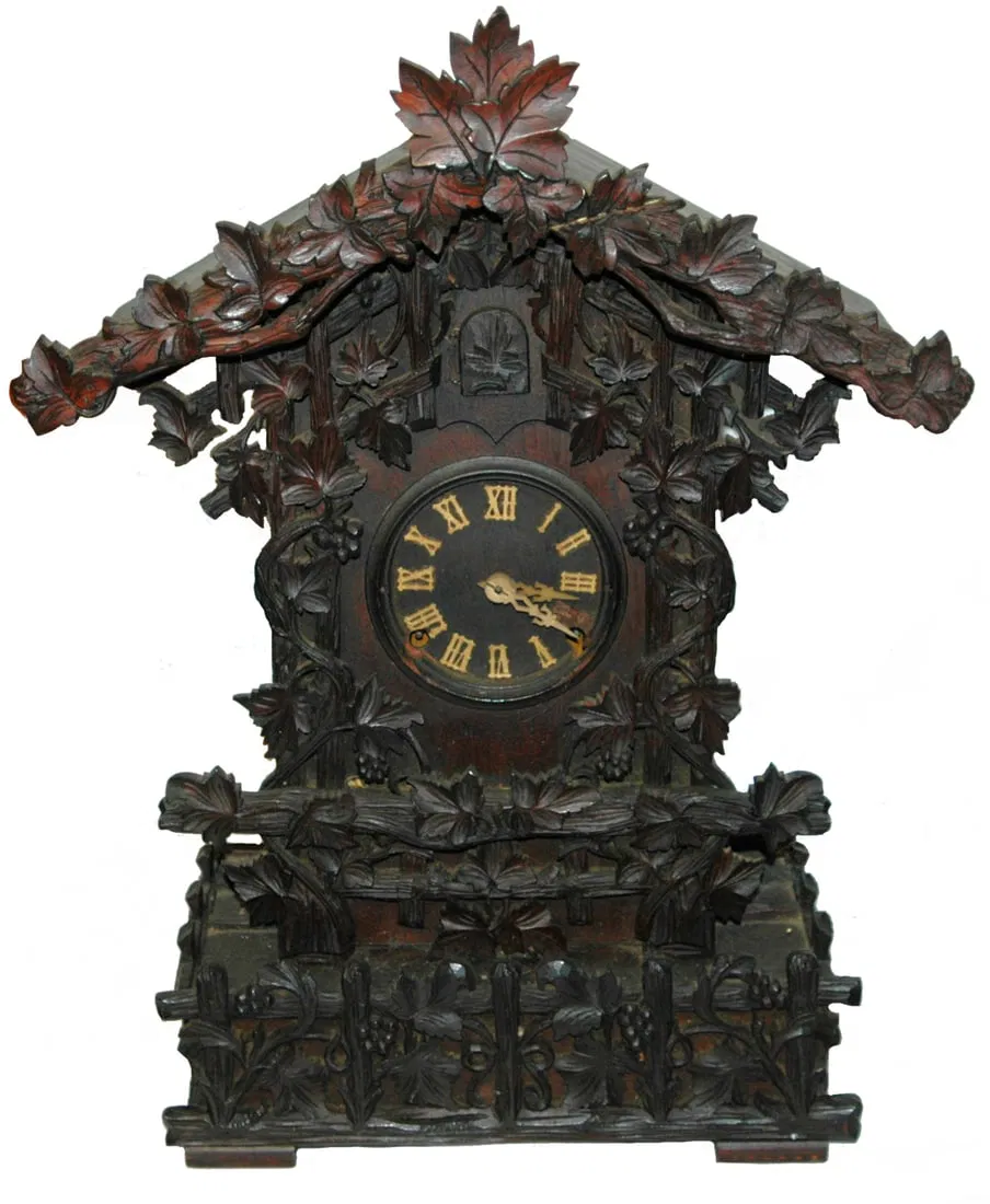 Black Forest Key Wind, Grape & Leaf Cuckoo Clock | Barnebys