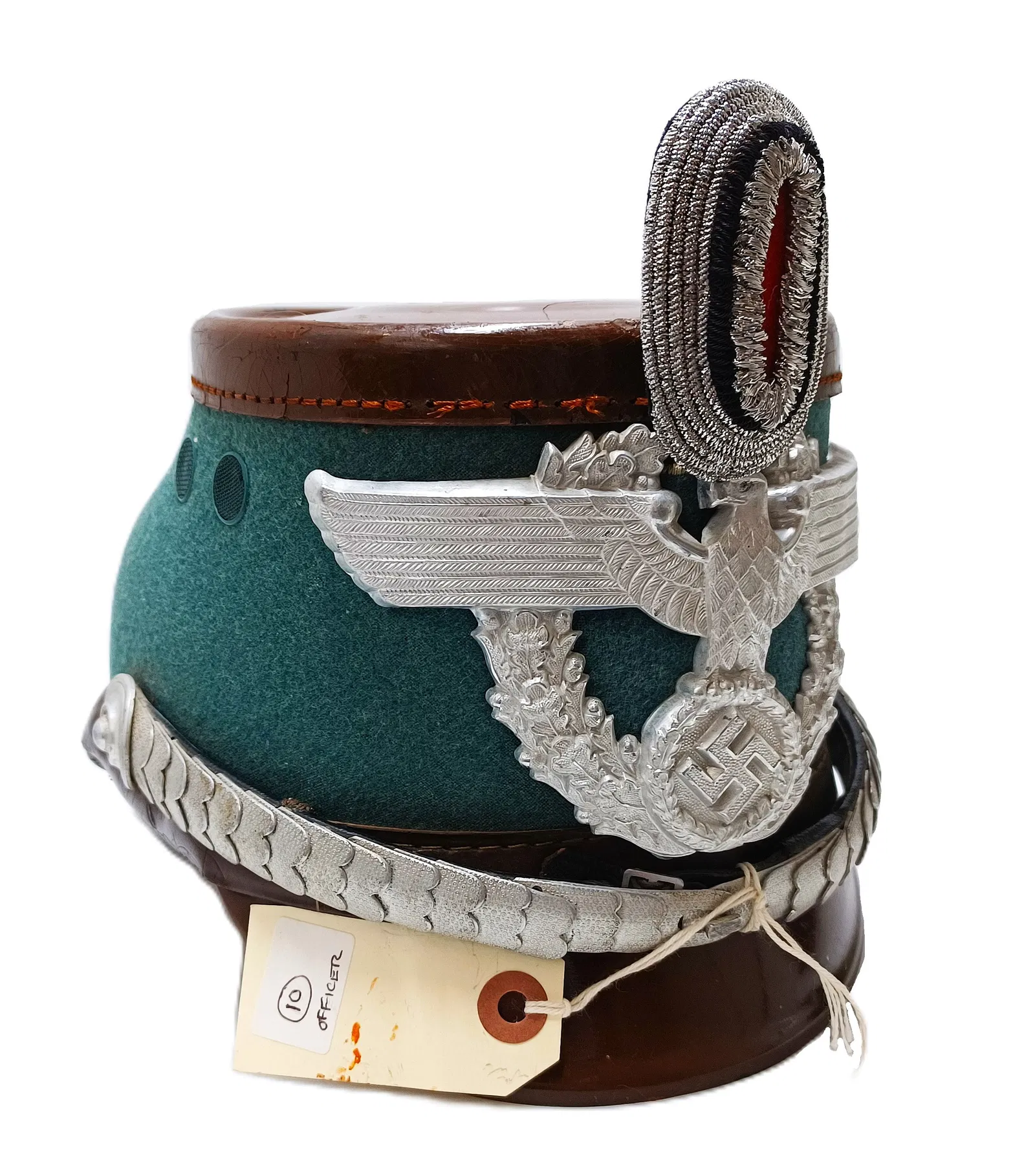 German WW2 Era Police Officer Shako Complete Set Mint | Barnebys