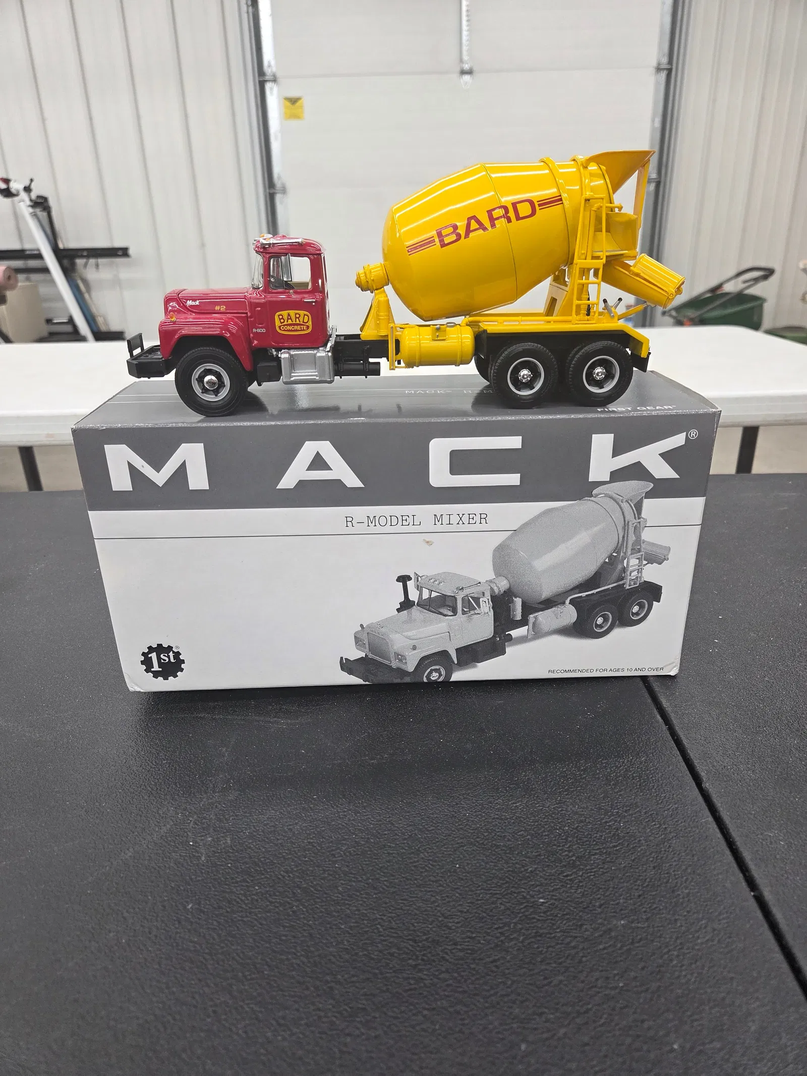 Diecast Toy, First Gear. Mack R-Model Mixer (Bard Concrete) NIB | Barnebys