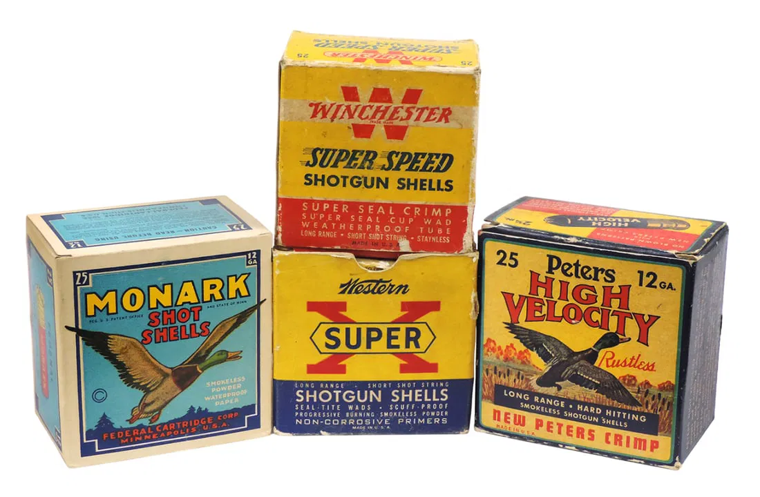 Shotgun Shell Boxes (4), Peters High Velocity, 12 GA, Rustless, Long ...