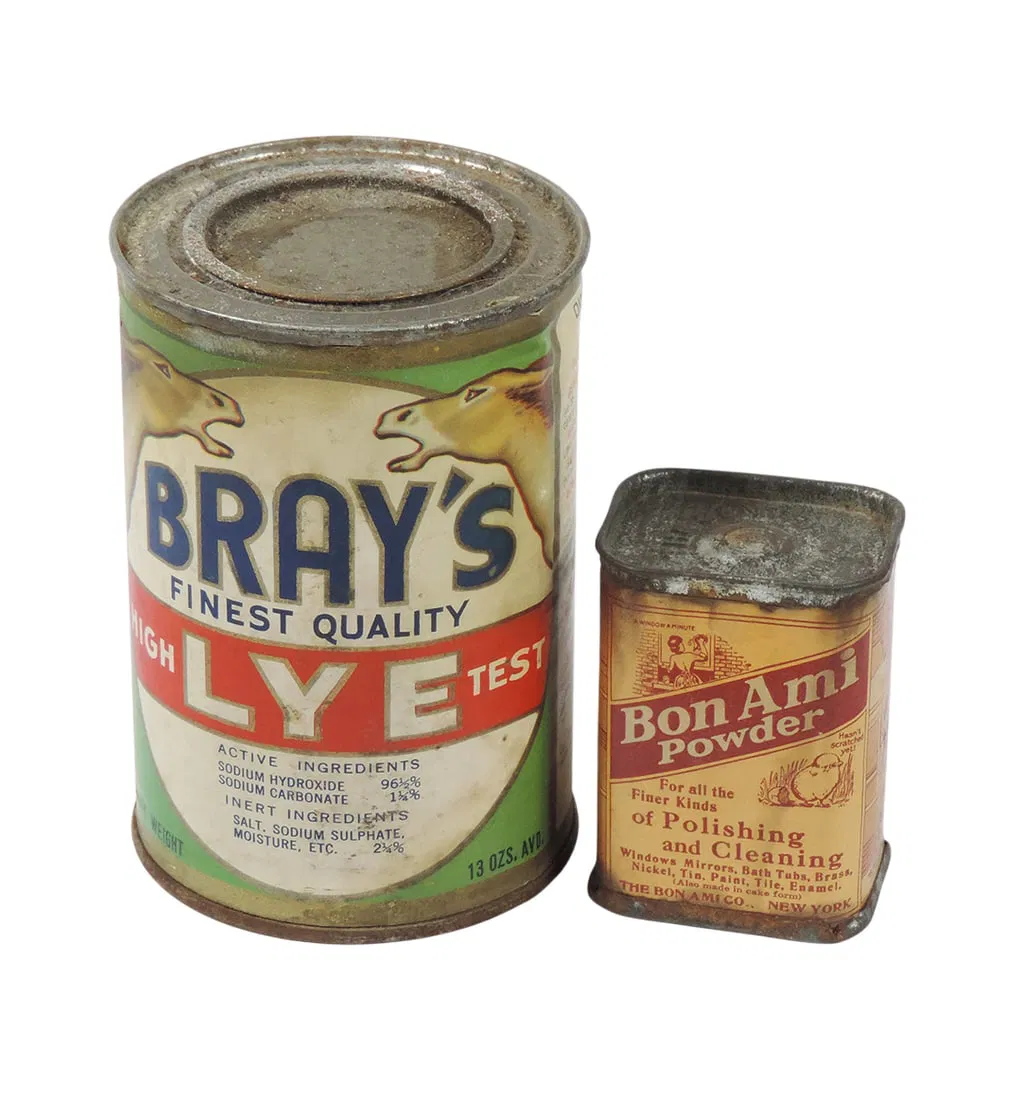 Country Store Bon Ami Powder & Bray's Lye (POISON), both NOS w/orig ...