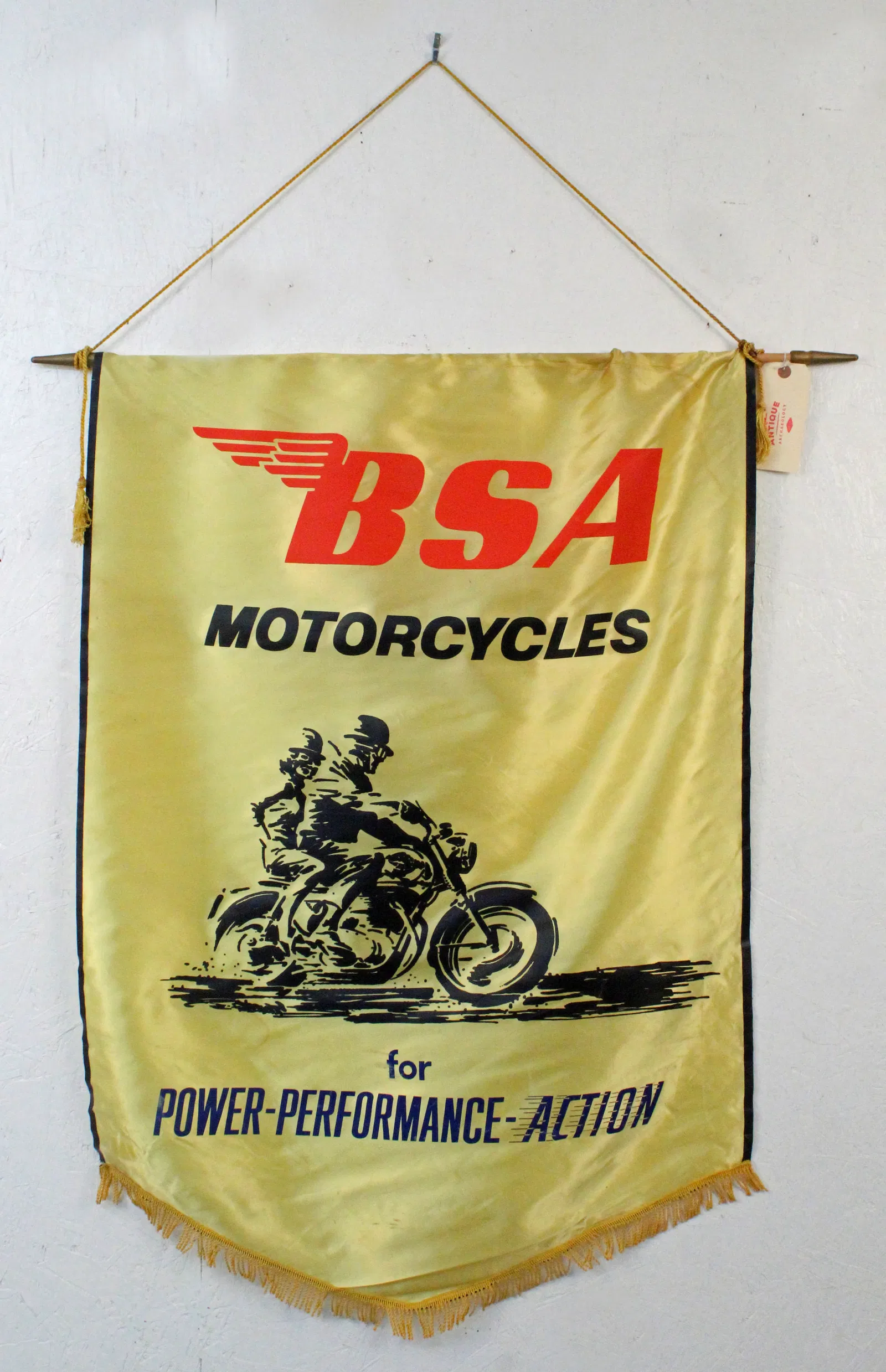 BSA Motorcycles Dealer Pennant | Barnebys