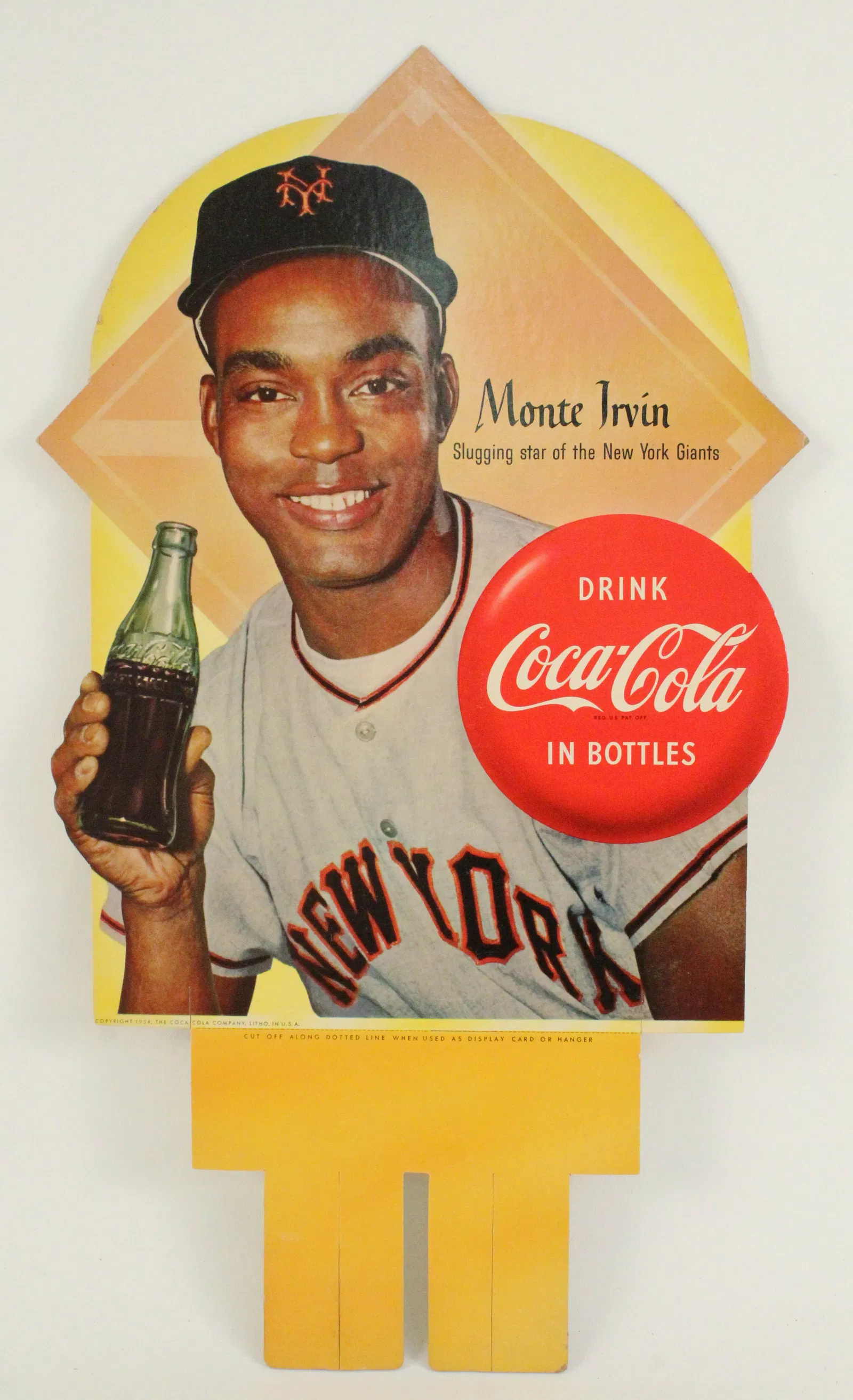 1954 Monte Irvin New York Giants Coca Cola Sign | Barnebys
